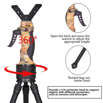 60-105cm Shooting Stands With Bubble Level And Quick Release Plate