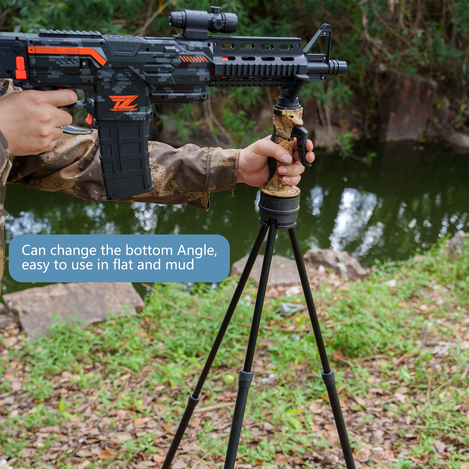 Black Universal 360 Degree Live Streaming Shooting Tripods For ...